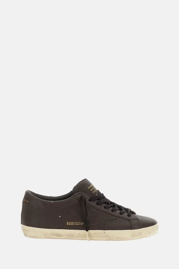 GOLDEN GOOSE Superstar Leather Sneakers - Marrone