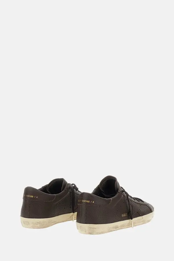 GOLDEN GOOSE Superstar Leather Sneakers - Marrone