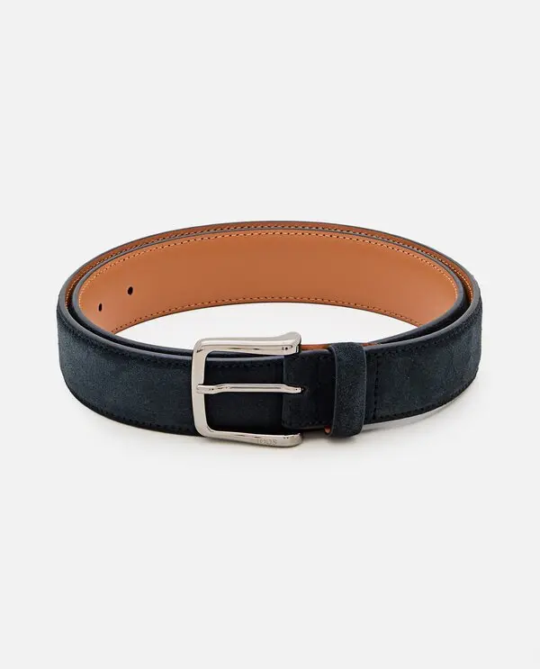 TOD'S Suede Belt - Blu