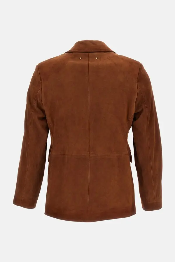 GOLDEN GOOSE Journey Jacket In Waxed Suede