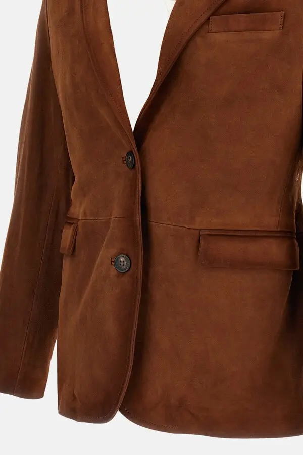 GOLDEN GOOSE Journey Jacket In Waxed Suede