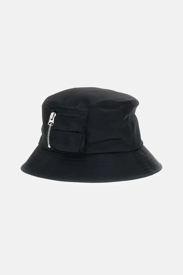 Sacai Nylon Twill Bucket Hat - Nero