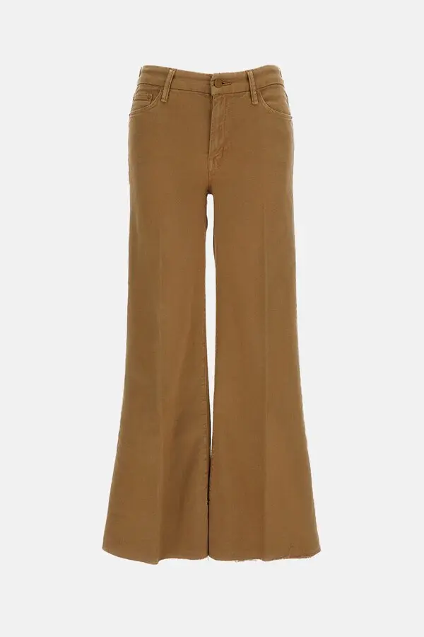 MOTHER The Roller Fray Jeans In Beige - Brown