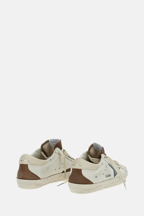 GOLDEN GOOSE Super Star Sneakers In Leather With Suede Accents