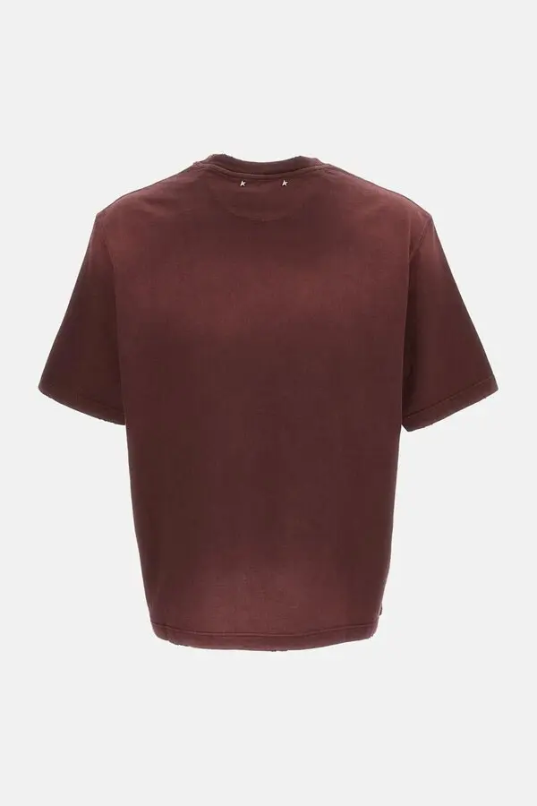 GOLDEN GOOSE Relaxed Fit Cotton T-shirt With Logo Detail