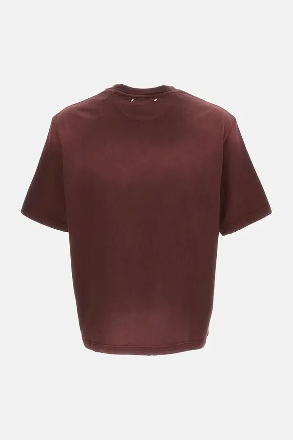 GOLDEN GOOSE Relaxed Fit Cotton T-shirt With Logo Detail