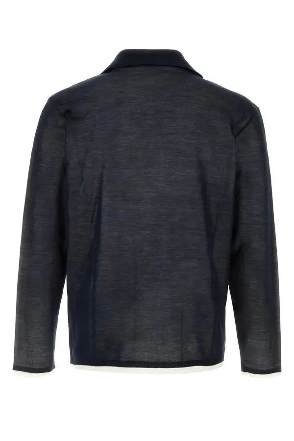 FERRAGAMO Midnight Silk Polo Shirt