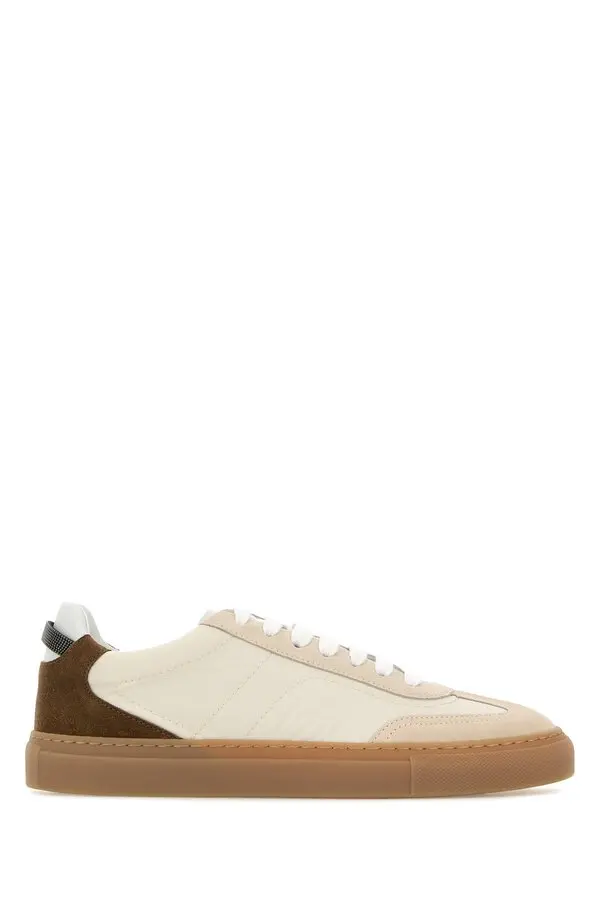 Brunello Cucinelli Multicolor Fabric And Suede Sneakers