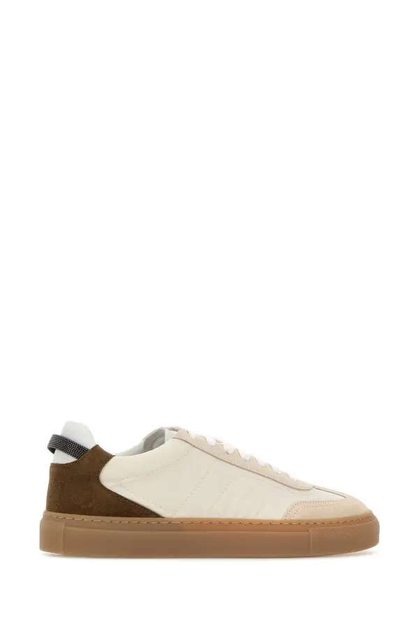 Brunello Cucinelli Multicolor Fabric And Suede Sneakers