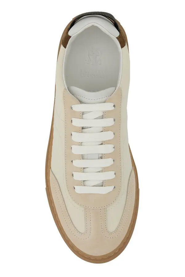 Brunello Cucinelli Multicolor Fabric And Suede Sneakers