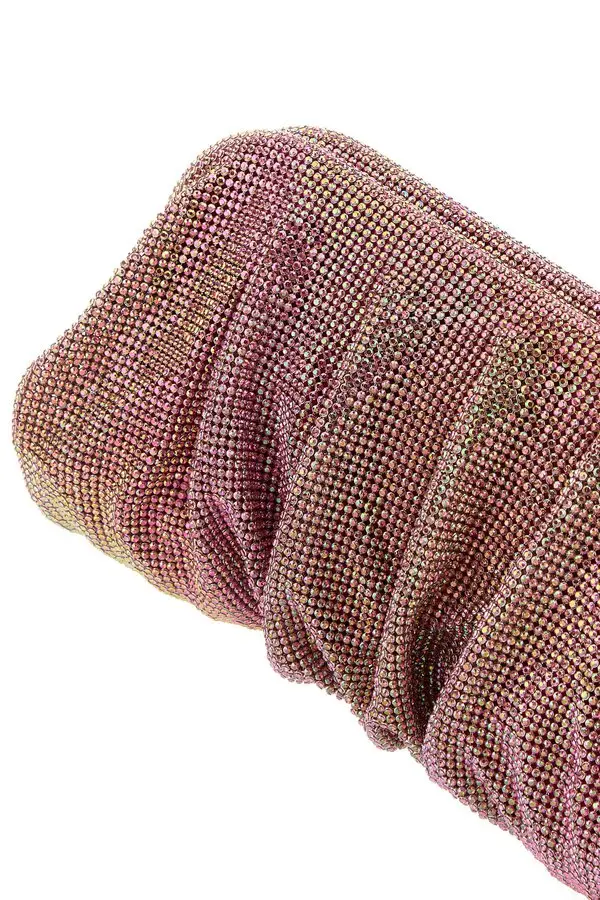 Benedetta Bruzziches Embellished Fabric Large Venus Clutch