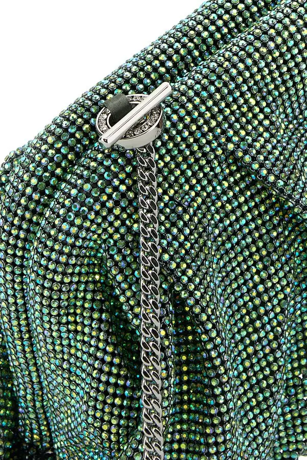 Benedetta Bruzziches Embellished Fabric Small Venus Clutch