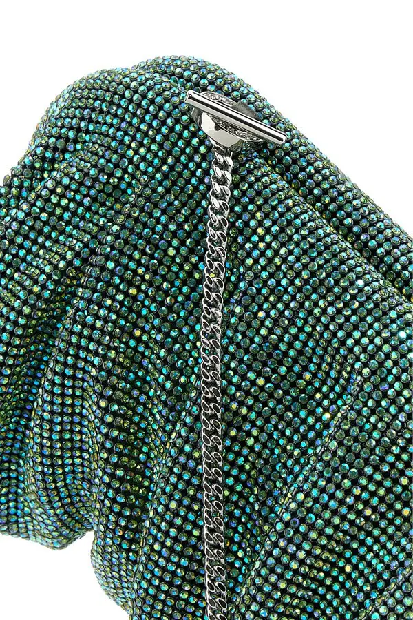 Benedetta Bruzziches Embellished Fabric Large Venus Clutch