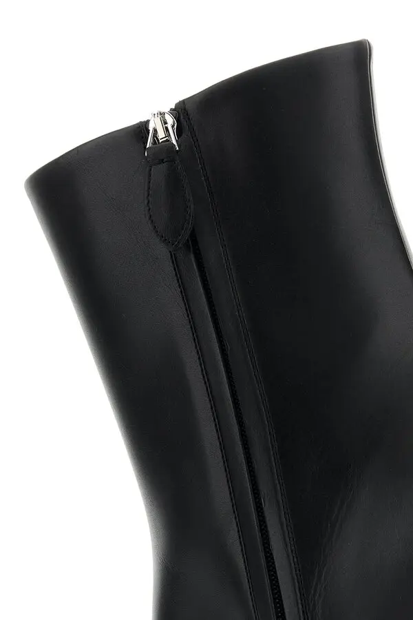 Alaïa Leather Ankle Boots