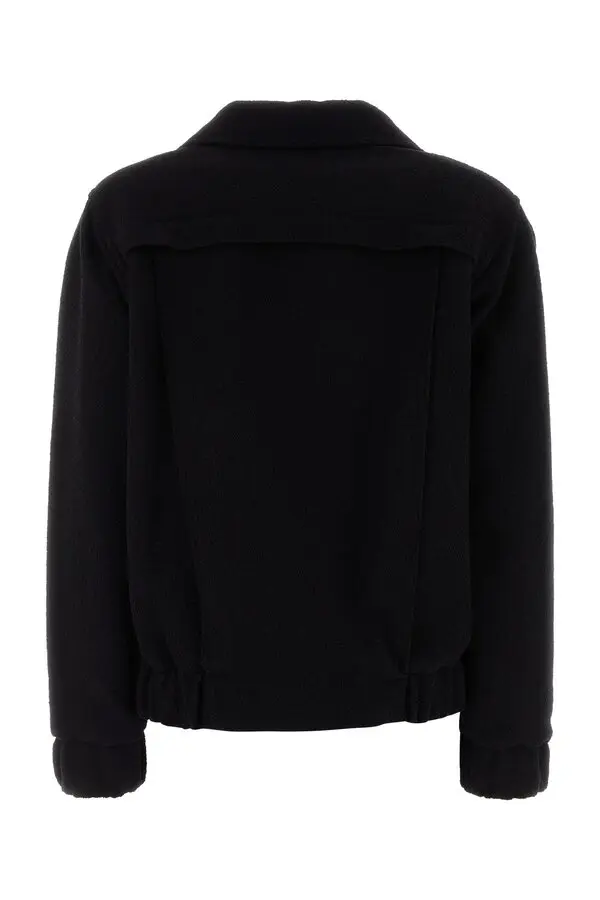 Alessandra Rich Boucle Oversize Bomber Jacket