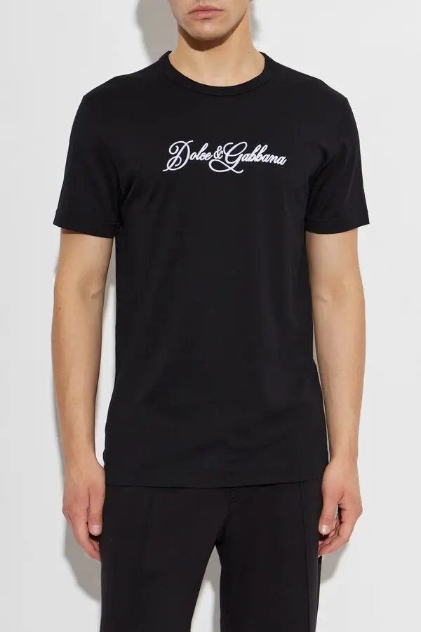 Dolce & Gabbana T-shirt With Embroidered Logo