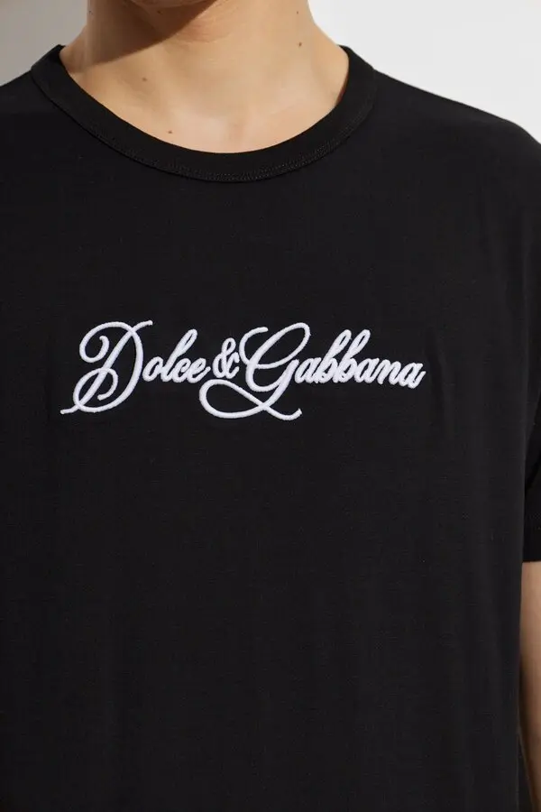 Dolce & Gabbana T-shirt With Embroidered Logo
