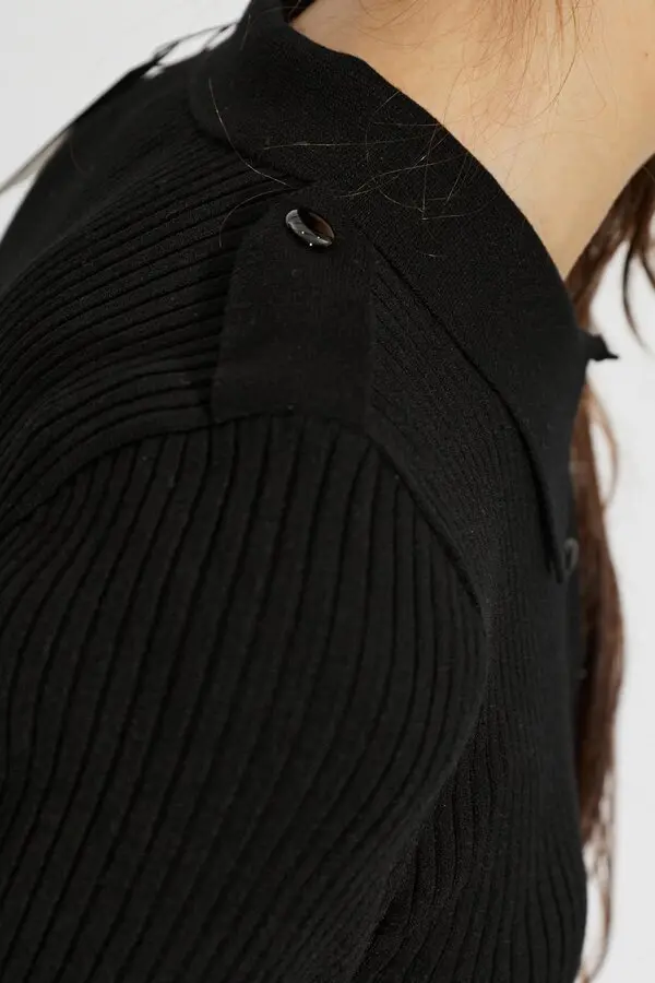 COURREGES Ribbed Slim-fit Polo