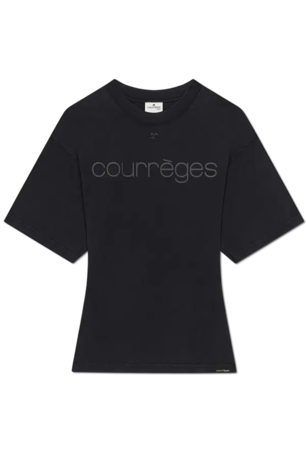 COURREGES T-shirt With Printed Logo