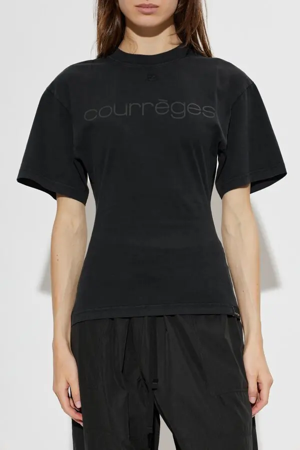 COURREGES T-shirt With Printed Logo
