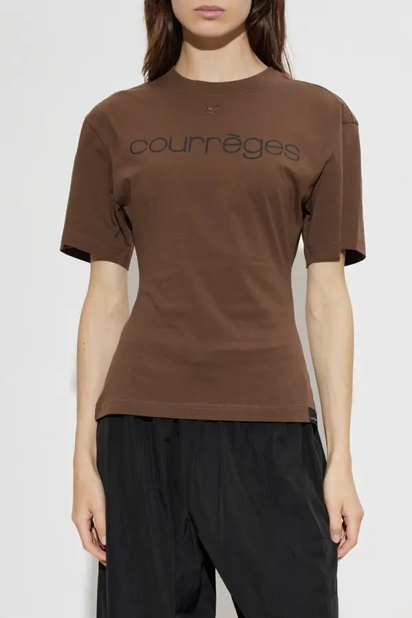 COURREGES T-shirt With Printed Logo