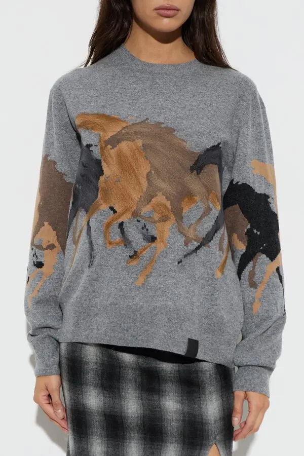 Stella McCartney Wool Sweater With Decorative Pattern