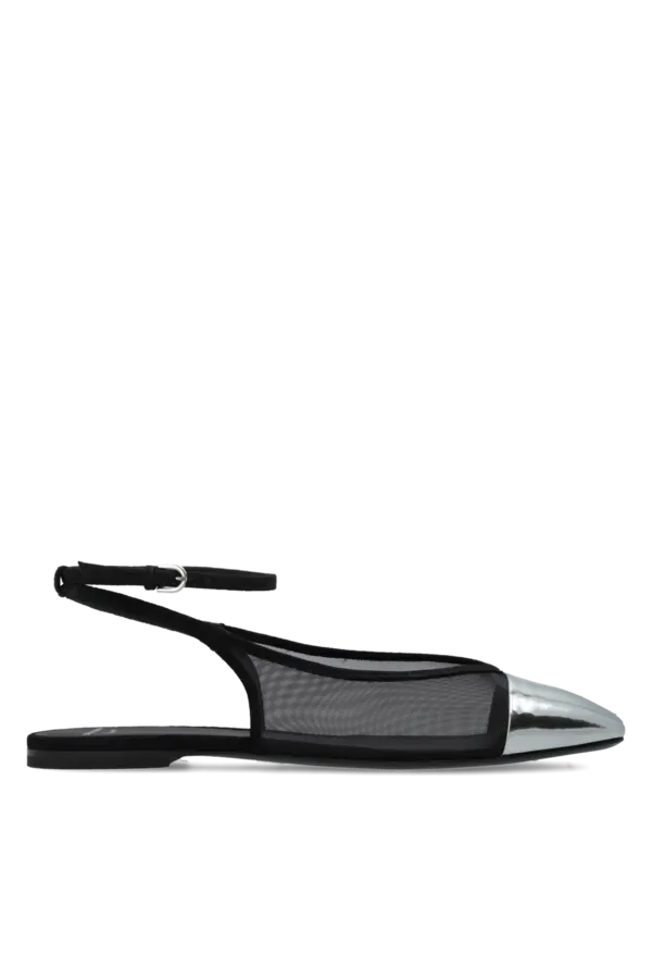 Emporio Armani Backless Ballet Flats - Black