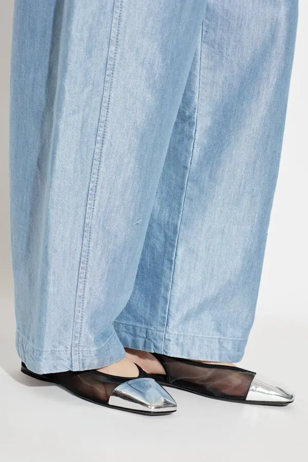 Emporio Armani Backless Ballet Flats