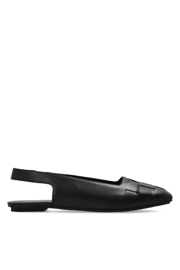 Emporio Armani Backless Ballet Flats - Black