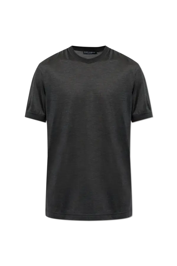 Dolce & Gabbana Silk T-shirt - Black