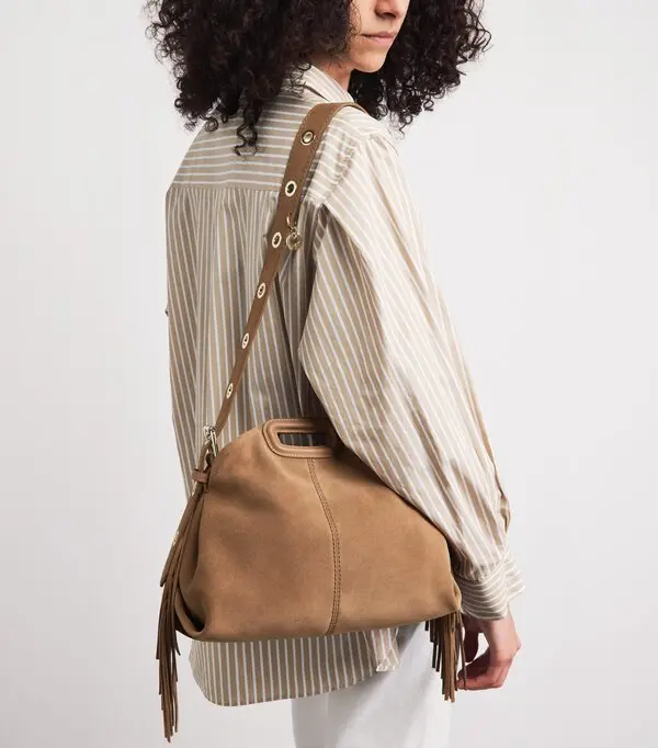 Maje Leather Miss M Shoulder Bag
