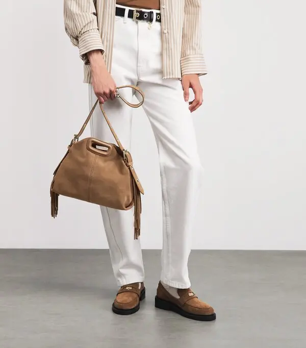 Maje Leather Miss M Shoulder Bag