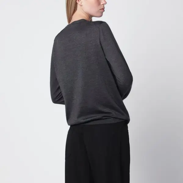 THE ROW Ondre Jumper In Anthracite Cashmere And Silk