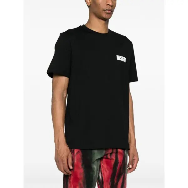 MSGM Logo Printed Crewneck T-shirt