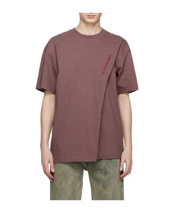 Y/project Logo-embroidered Organic Cotton T-shirt