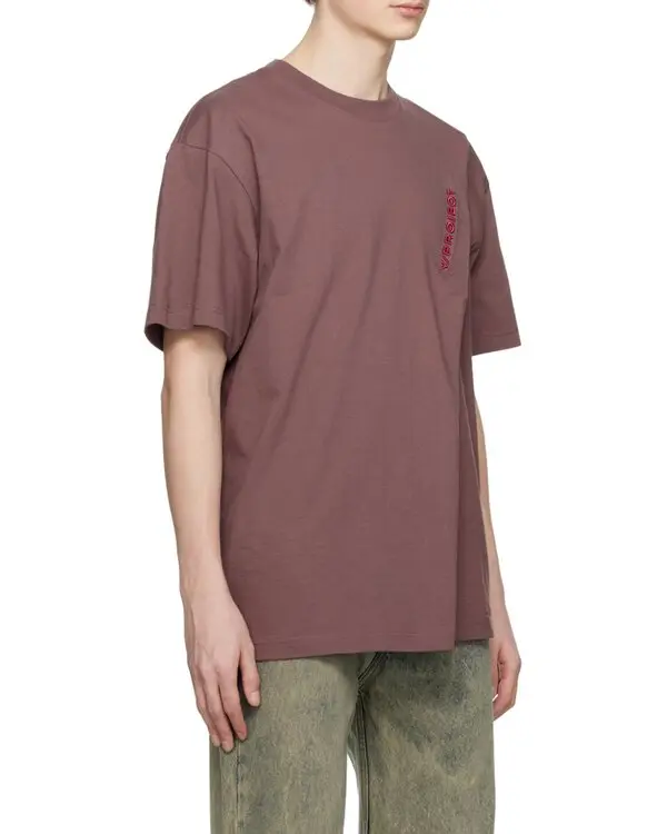 Y/project Logo-embroidered Organic Cotton T-shirt