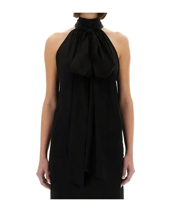 TOM FORD Sleeveless Lavalliere Blouse