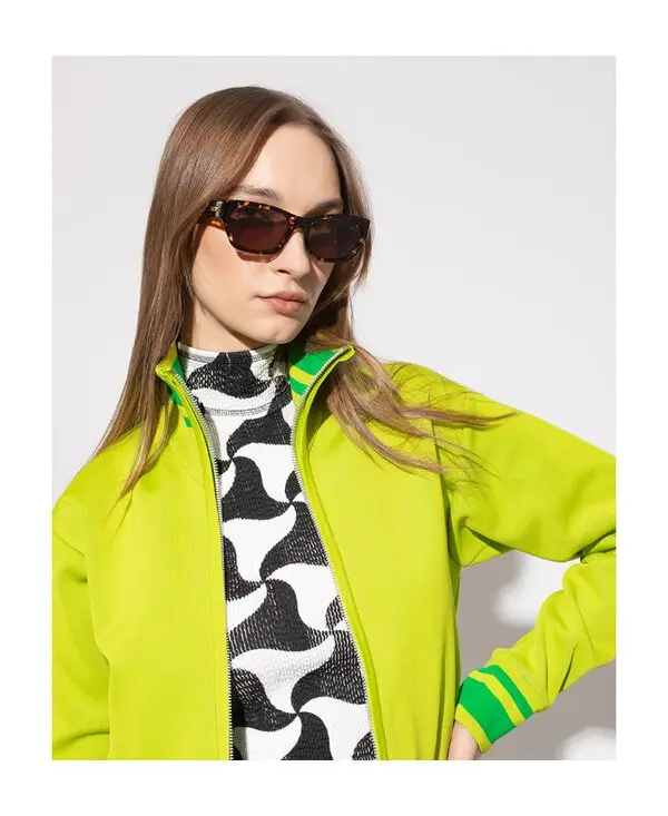 Bottega Veneta Tortoiseshell Square-frame Sunglasses
