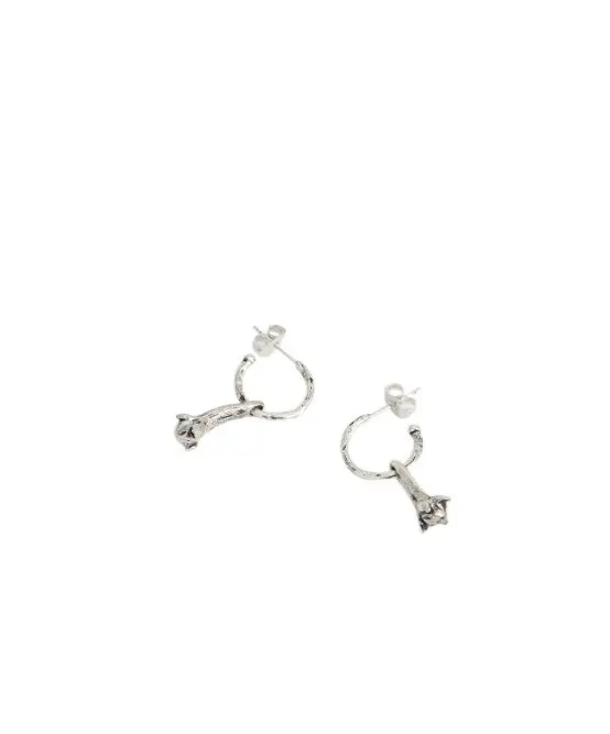 LEMAIRE Drop Hoop Earrings