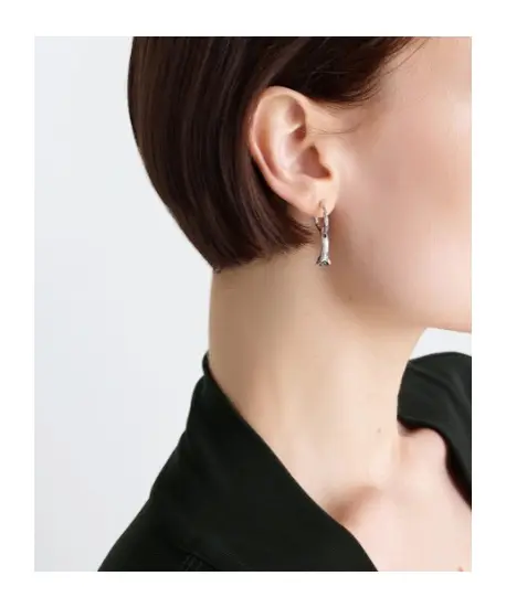 LEMAIRE Drop Hoop Earrings