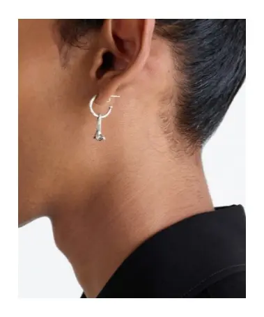 LEMAIRE Drop Hoop Earrings