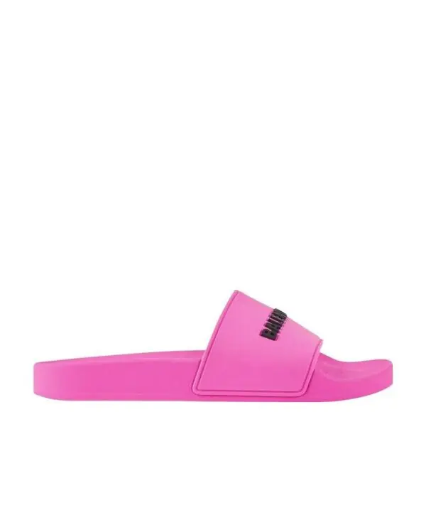 Balenciaga Sandali Bassi Pool Slide Da Donna In Rosa Fluo