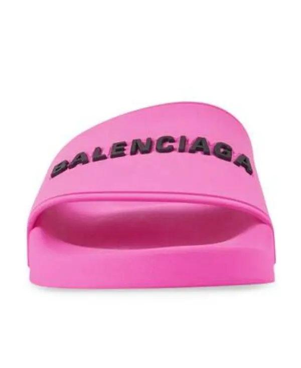 Balenciaga Sandali Bassi Pool Slide Da Donna In Rosa Fluo
