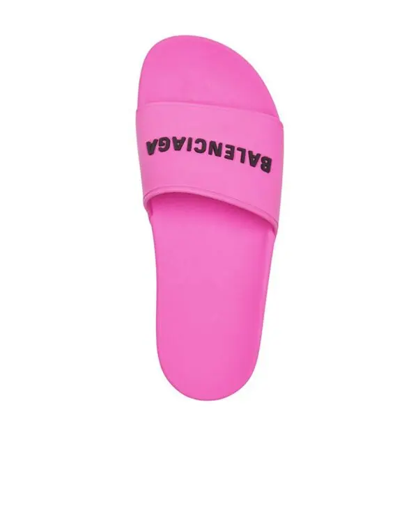 Balenciaga Sandali Bassi Pool Slide Da Donna In Rosa Fluo
