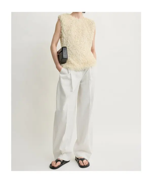 TOTEME Feathered-jersey Top