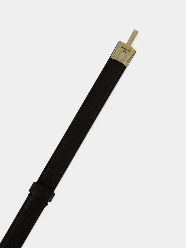 TOM FORD Embossed Leather Slim Belt