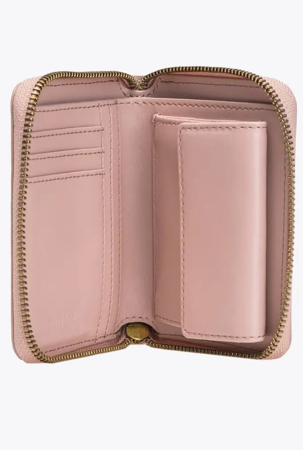 Pinko Logo Plaque Zip Around Wallet
