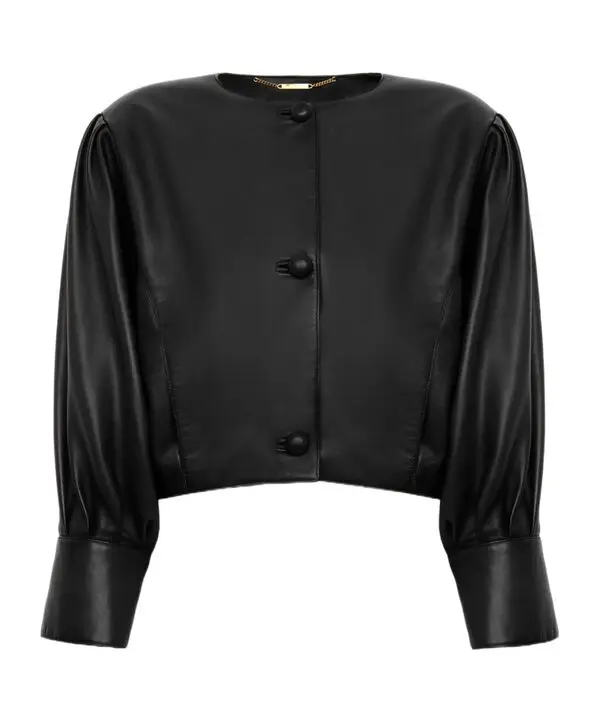 Chloé Collarless Cropped Jacket
