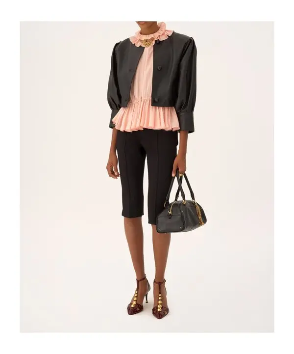 Chloé Collarless Cropped Jacket