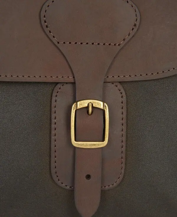 Barbour Foldover Logo Embossed Briefcase
